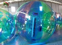 China 1.0 mm PVC Stripe colorful Blow Up Water Walking Ball For Amusement Park for sale