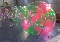 China Red Green Clear Aqua Ball Inflatable Water Walking Ball for Kids , Adults for sale