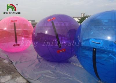 China Durable colorful Inflatable Walk On Water Ball 2m Dia 1.0mm Waterproof PVC For Rental for sale