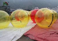 China Durable colorful Inflatable Walk On Water Ball 2m Dia 1.0mm Waterproof PVC For Rental for sale