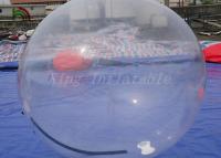 China 1.0 mm Transparent PVC / TPU Inflatable Walk On Water Ball EN71 Standard for sale