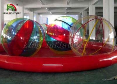 China Multi-Color Inflatable Walk On Water Ball , Kids Funny Summer Water Pool Games for sale