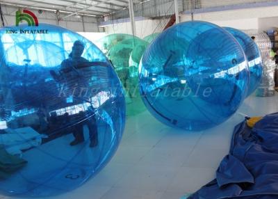 China 2m Dia Blue PVC Inflatable Walk On Water Ball Customized For Kids And Adults for sale