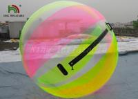 China Rainbow colored 1.0mm PVC / TPU  Inflatable Water Walking Ball , Water Zorb Ball For Kids for sale
