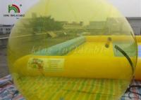 China Yellow Color 1.0mm PVC Inflatable Walk On Water Balls / Water Bubble / Human Sphere for sale