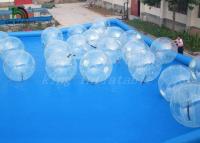 China Transparent Clear PVC / TPU Inflatable Walk On Water Ball Self-Stand For Family Fun for sale