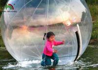 China Clear PVC 2m Dia Inflatable Aqua Water Ball Nice Welds / YKK-zip From Japan for sale