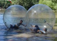 China Clear Transparent PVC 2m Dia Inflatable Aqua Ball / Water Ball With YKK Zipper for sale