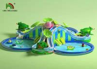 China Funny Large Inflatable Water Parks , Children Floating Playgrounds EN71-2-3 Certificate for sale