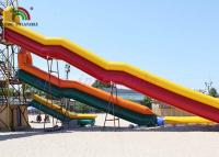 China Combo Size PVC Blow Up Single Lane Water Slide Colorful Tube Handrails for sale