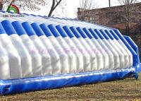 China Durable PVC Outdoor Giant Inflatable Event Tent White / Blue Color for sale