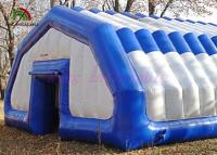 China Durable PVC Outdoor Giant Inflatable Event Tent White / Blue Color for sale