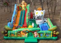 China Children Jungle Theme Inflatable Amusement Park With 2 Years Warranty for sale