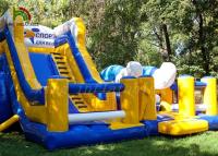 China Tropic Dolphin Theme Blow Up Combo Play Park For Backyard Fun for sale