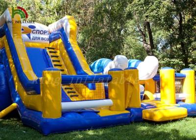 China Tropic Dolphin Theme Blow Up Combo Play Park For Backyard Fun for sale