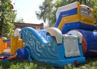 China Tropic Dolphin Theme Blow Up Combo Play Park For Backyard Fun for sale