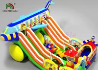 China Airplane Theme Inflatable Amusement Park Colorful Digital Printed for sale