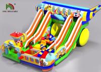 China Airplane Theme Inflatable Amusement Park Colorful Digital Printed for sale