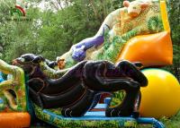 China Wild Color Multipurpose Blow Up Park / Jungle Theme PVC Combo Amusement Park for sale