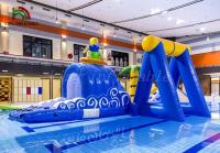 China Blue / Yellow Surfing Boy Inflatable Water Parks Durable PVC Multipurpose Course for sale