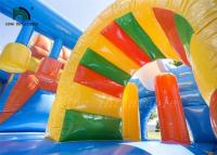 China Ocean World Inflatable Jumping Castle With Slide Fire Retardant for sale