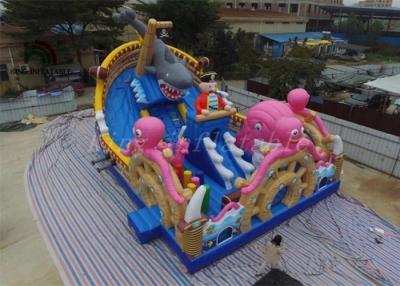 China Multicolored PVC Blow Up Combo Play Playground Ocean World Park For Amusement for sale