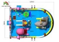 China Multicolored PVC Blow Up Combo Play Playground Ocean World Park For Amusement for sale