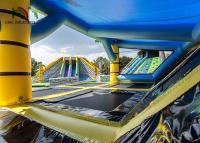 China Multiplay Combo Playground Inflatable Amusement Park Bright Color Durable for sale