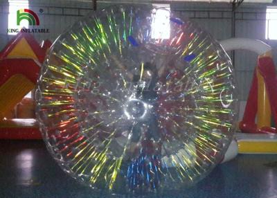 China Customize 1.0mm PVC Inflatable Zorb Ball With Colorful Glow For Business Use for sale