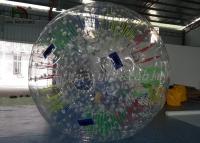 China Customize 1.0mm PVC Inflatable Zorb Ball With Colorful Glow For Business Use for sale