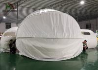 China Semi Clear Inflatable bubble hotel Tent with curtain for hotel building for sale
