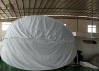 China Semi Clear Inflatable bubble hotel Tent with curtain for hotel building for sale