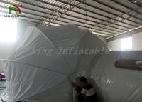 China Semi Clear Inflatable bubble hotel Tent with curtain for hotel building for sale
