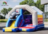 China Fantastic Universe Trip Commercial Bounce Houses With Rocket Slide CE UL for sale