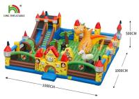 China Outdoor Giant Inflatable Amusement Park Colorful PVC Tarpaulin Combo Playground for sale