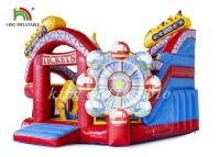 China Happy World Inflatable Amusement Park Durable PVC Combo Playground For Toddler for sale