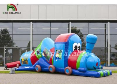 China Colorful Tarpaulin Blow Up Multiplay Train Tunnel Children Amusement Playground for sale