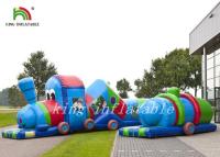 China Colorful Tarpaulin Blow Up Multiplay Train Tunnel Children Amusement Playground for sale