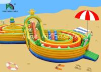 China Bright Color Inflatable Combo Playground Multiplay Amusement Field For Kids for sale