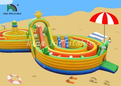 China Bright Color Inflatable Combo Playground Multiplay Amusement Field For Kids for sale