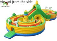 China Bright Color Inflatable Combo Playground Multiplay Amusement Field For Kids for sale