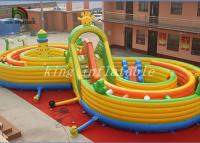 China Bright Color Inflatable Combo Playground Multiplay Amusement Field For Kids for sale