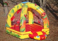 China Mini Commercial Bounce Houses Bright Color Arch Tube With Net Model for sale