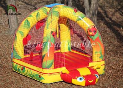 China Mini Commercial Bounce Houses Bright Color Arch Tube With Net Model for sale