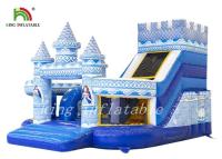 China Durable PVC Palace Castle Inflatable Jumping Castle Combo Slide Digital Printed for sale