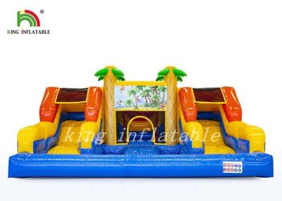 China Waterproof PVC Inflatable Water Slide With Pool / Bouncer Combo Playground for sale
