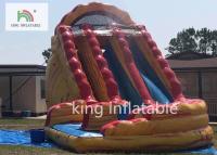 China Colorful Big Inflatable Dry Slide / Children 'S Bounce House With Slide for sale