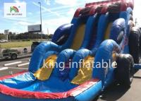 China Car Style Inflatable Bounce Dry Slide For Amusement Park Playground for sale