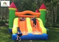 China Rockey Castle Inflatable Jumping House With Two Slide Backyard For Toddler for sale
