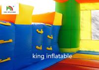 China Rockey Castle Inflatable Jumping House With Two Slide Backyard For Toddler for sale